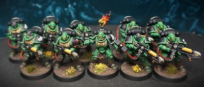 Salamanders Primaris Hellblasters painted Warhammer 40k Space Marines ...
