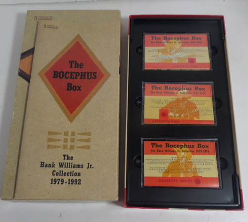 Bocephus Box Hank Williams Jr. collection 1979-92 3 cassette tapes and ...