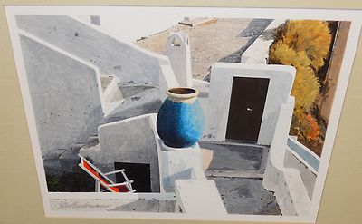 STAN BECKMAN "SANTORINI" ORIGINAL ACRYLIC ON MASONITE PAINTING | eBay