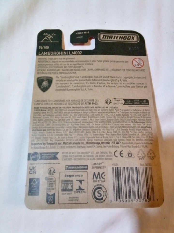 2023 Matchbox 96/100 lamborghini lm002 Gray Near Mint | eBay