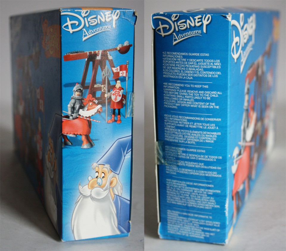 RARE 2003 DISNEY HEROES CASTLE CATAPULT KNIGHT SWORD IN STONE FAMOSA ...