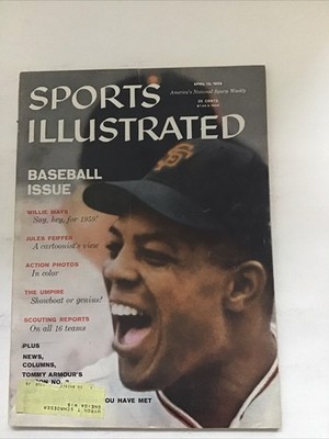 Sports Illustrated Baseball Preview Willie Mays Apr 13, 1959 W/Label | eBay