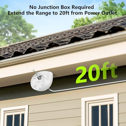 Eave Mount with Power Cable for Ring Floodlight Cam Wired Plus/Pro ...