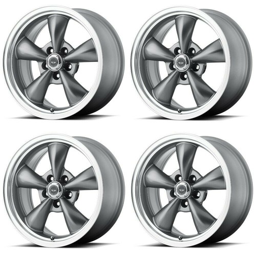 Set 4 16" American Racing AR105 Torq Thrust M 16x7 5x4.5 Anthracite ...