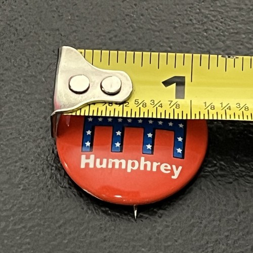 1968 HH Johnson Humphrey Pinback Pin Button President Election Campaign ...