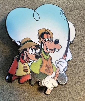 PIN A GOOFY MOVIE MAX AND GOOFY FISHING HEART 3" JUMBO FANTASY PIN | eBay