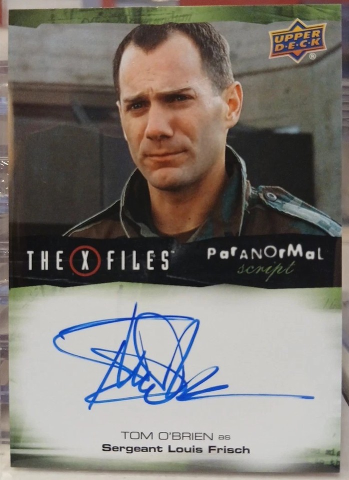 The X-Files UFOs & Aliens Ed. Tom O'Brien Autograph Card Sgt. Louis Frisch 2019 | eBay