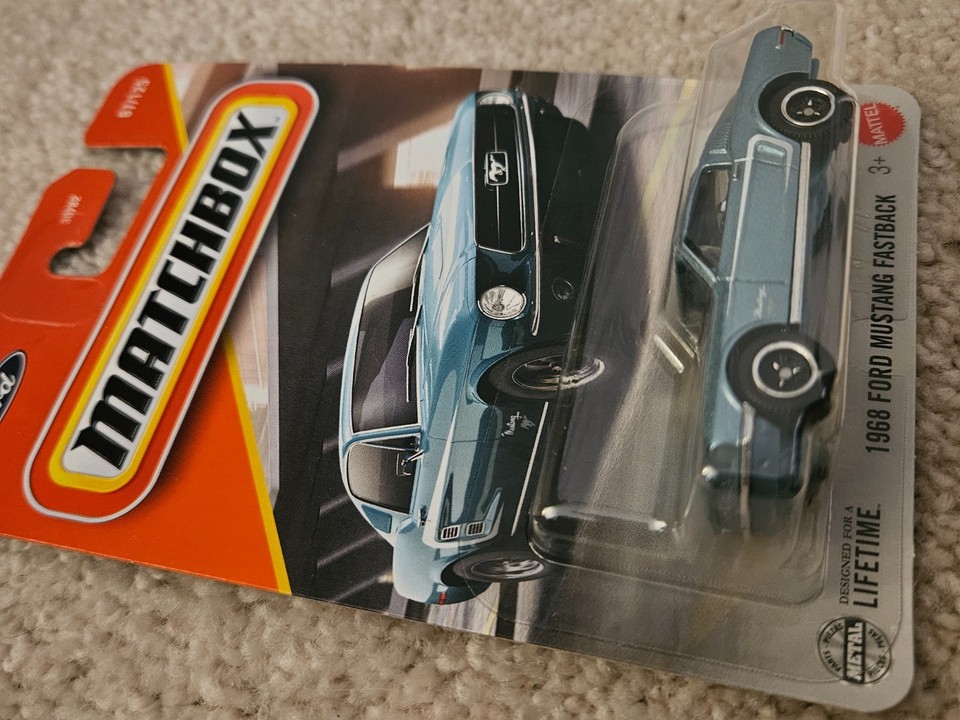 Matchbox 2025 1968 Ford Mustang Fastback #67/125 Blue w 1966 Dodge ...