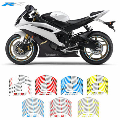 17 inch CUSTOM RIM STRIPES WHEEL DECAL TAPE STICKER KIT FOR YAMAHA YZF ...