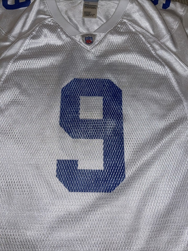 Tony Romo Reebok Youth Medium White Dallas Cowboys Jersey Faded Numbers ...