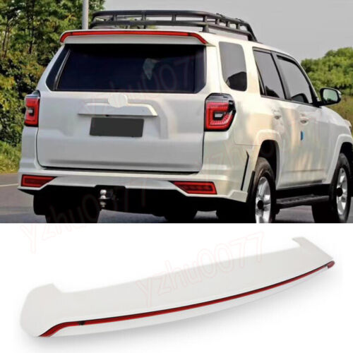 White Rear Roof Spoiler Wing With LED Brake Lights For Toyota 4Runner ...