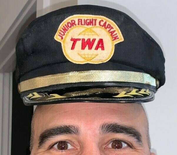 Vintage, TWA, JUNIOR FLIGHT CAPTAIN CAP / HAT | eBay