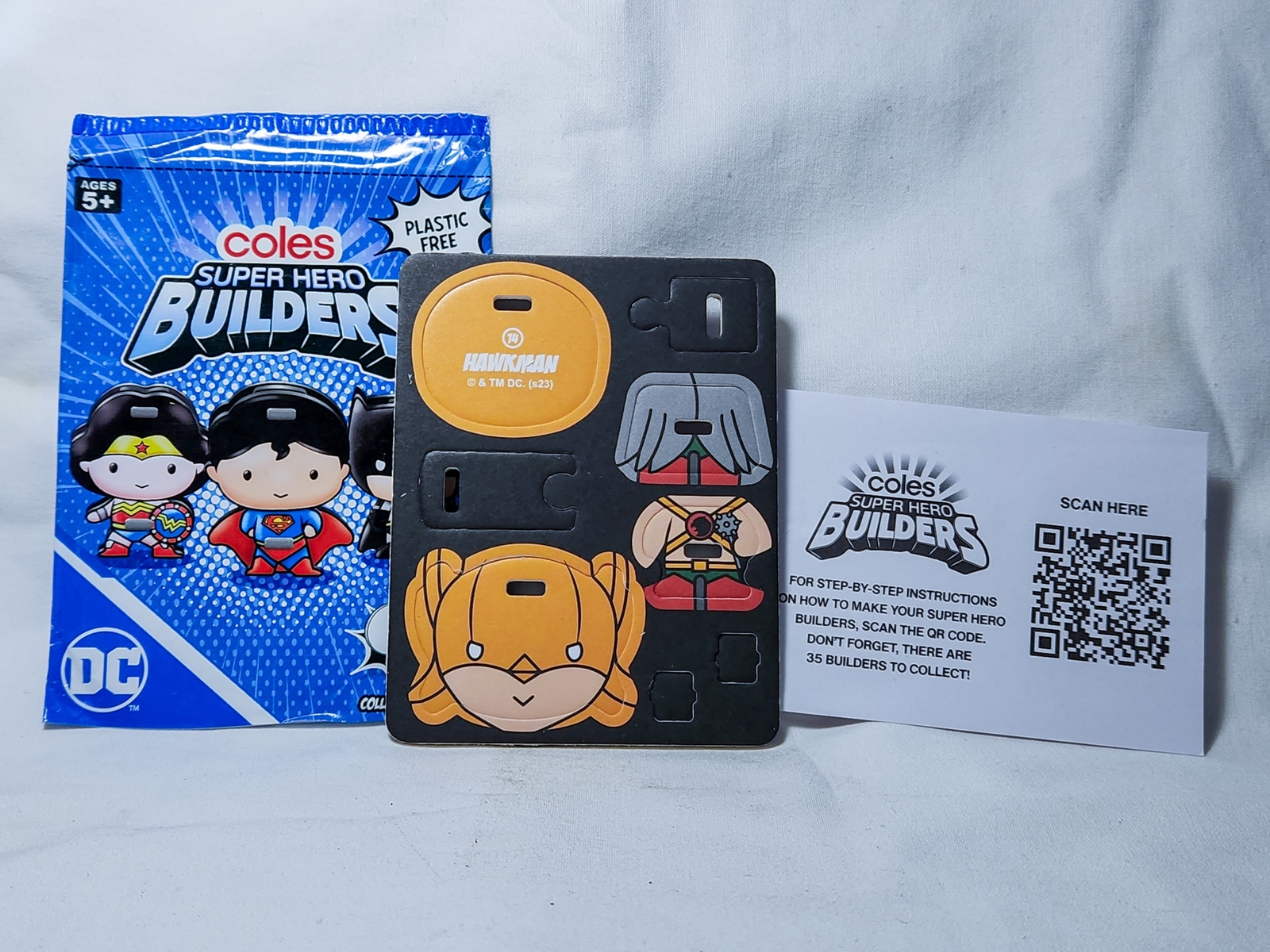 Coles DC Super Hero Builders Collectible Minifigure Card: HAWKMAN | eBay