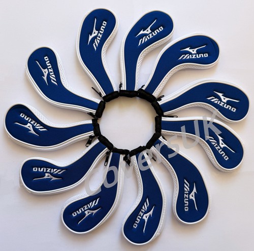 Top Quality Embroidered White/Blue 11Pc Mizuno Golf Club Iron Head ...