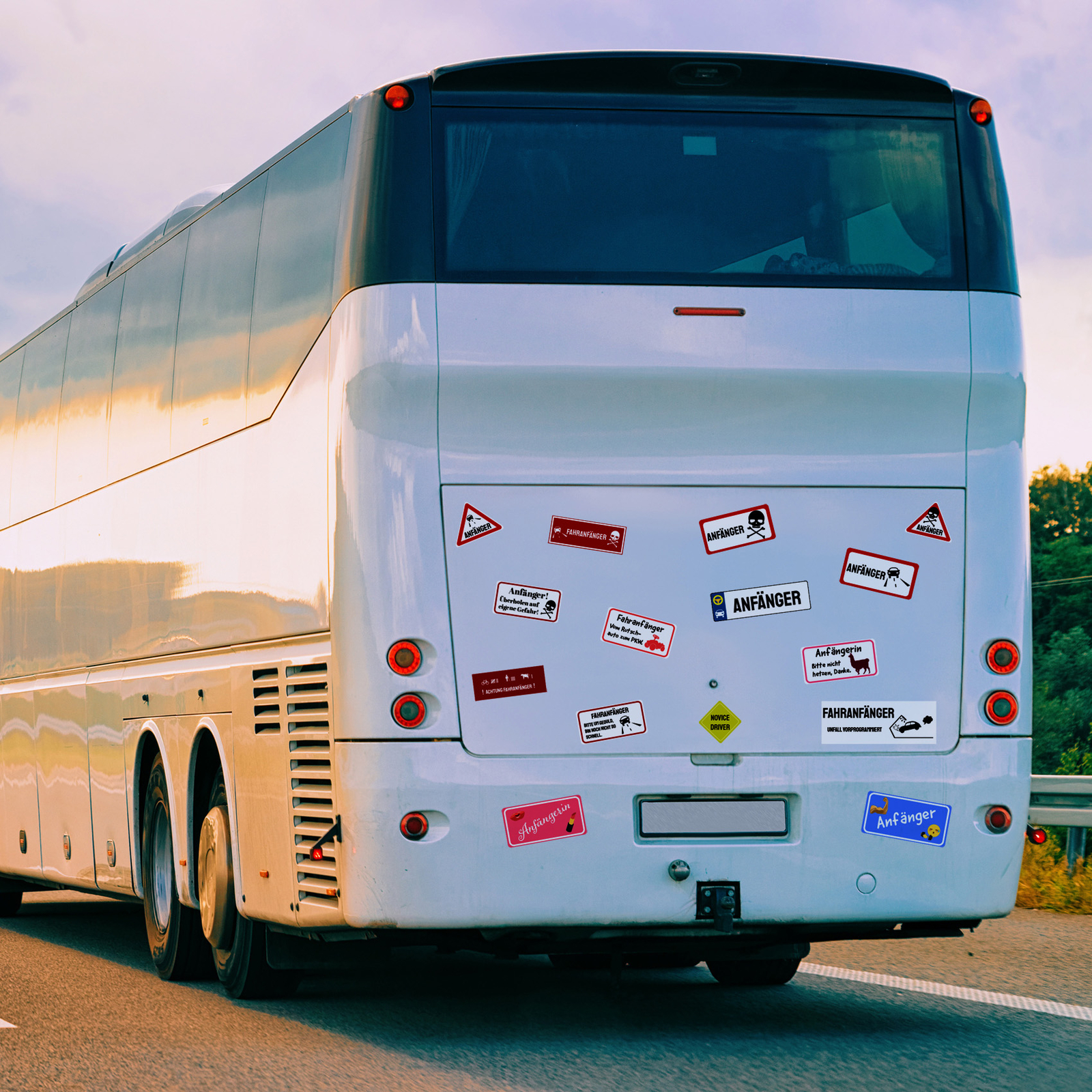 Autoaufkleber Fahranfänger Aufkleber Anfänger Hinweis Sticker für Kfz ...