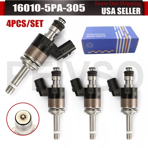 4PCS Fuel Injectors 16010-5PA-305 For HONDA ACCORD CR-V CIVIC 1.5L ...