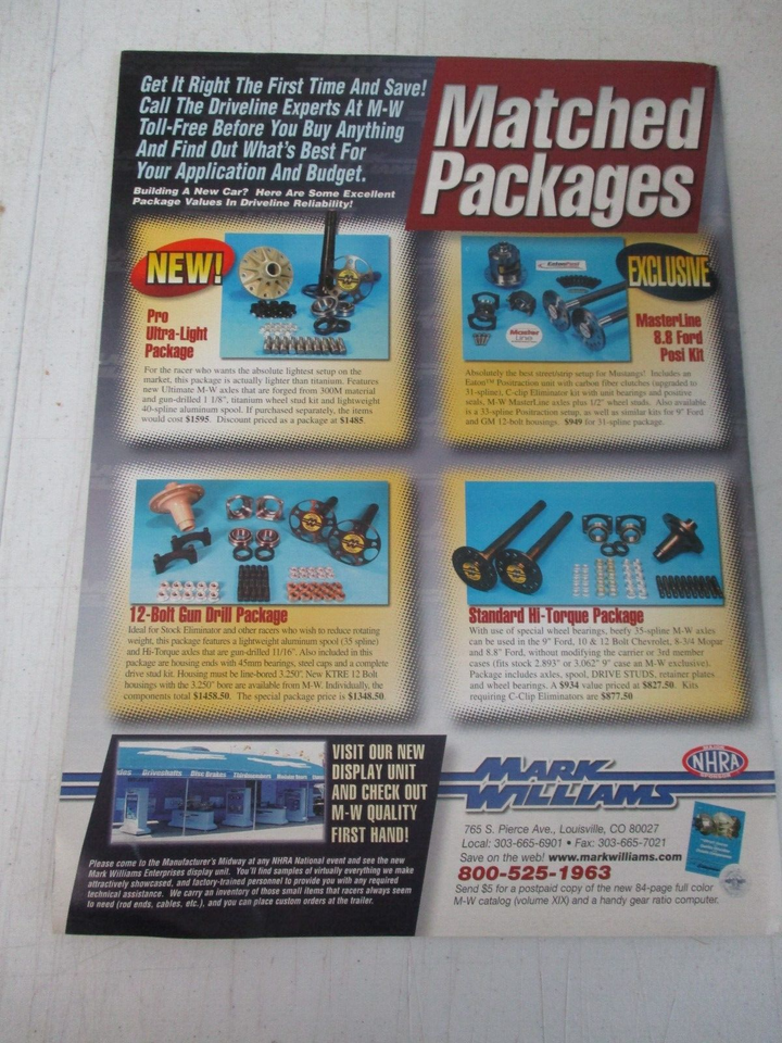 NATIONAL DRAGSTER MAGAZINE MARCH 8, 2002 DEL WORSHAM KRAGEN FIREBIRD ...