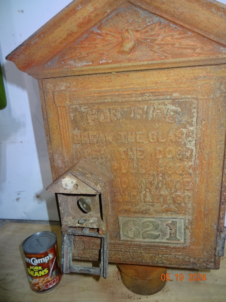 ANTIQUE GAMEWELL FIRE DEPT. ALARM CALL BOX W/ KEY TELEGRAPH STATION | eBay