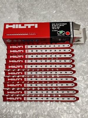 Hilti RED SHOTS .27 Cal. 6.8/11M,Clean Tec. For DX 460,DX 5,DX 351 ...