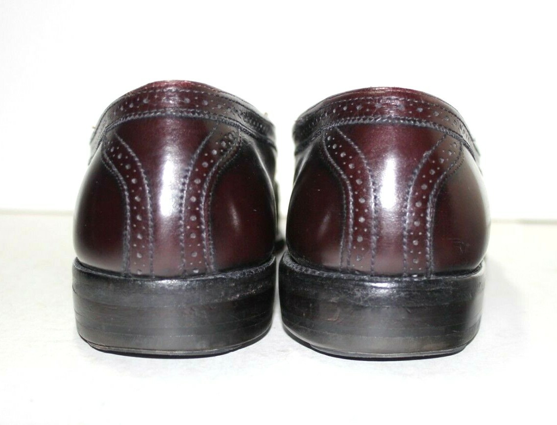 Men's ALLEN EDMONDS Bridgeton Loafers Burgundy Leathe… - Gem