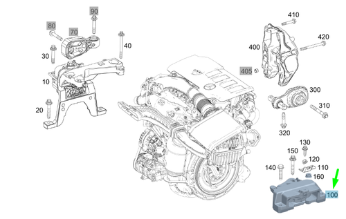 MERCEDES-BENZ CLA C118 Gearbox Left Mount A2472405400 NEW GENUINE | eBay