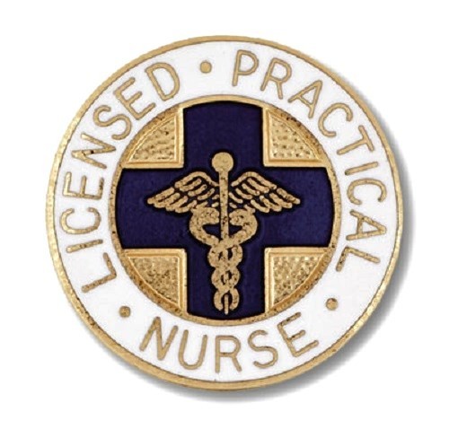 LPN Lapel Pin Blue Cross Caduceus Emblem Graduation Licensed Practical ...