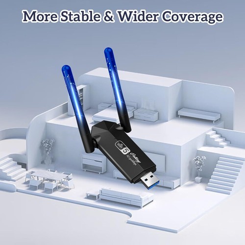 USB 3.0 Wireless WIFI Adapter 1300Mbps Long Range Dongle Dual Band 5G Network | eBay
