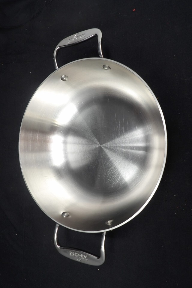 All-Clad D3 3-Ply 2 qt Stainless Steel Double Handle Cassoulet Pot Pan ...