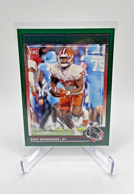 2024 Score Football Ruke Orhorhoro #358 Rookie Green Parallel Falcons ...