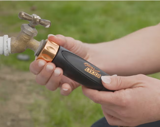 Copper Bullet 25 ft. Expanding Garden Hose, 10-Pattern Spray Nozzle ...