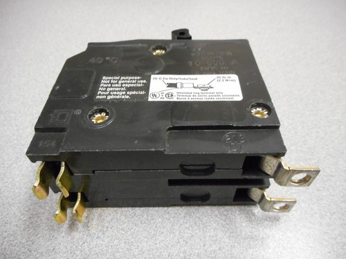 Square D QOB250 10kVA 2 pole 50 amp QO Mini Circuit Breaker, 120/240V ...