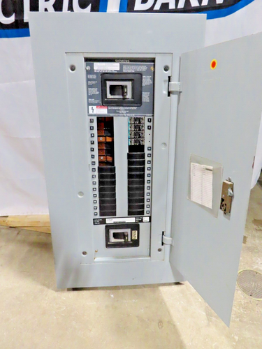 Siemens S2 Panel FXD63B200 200A MCB 277/480V 3PH4W 42CKT 175A FXD SUB ...