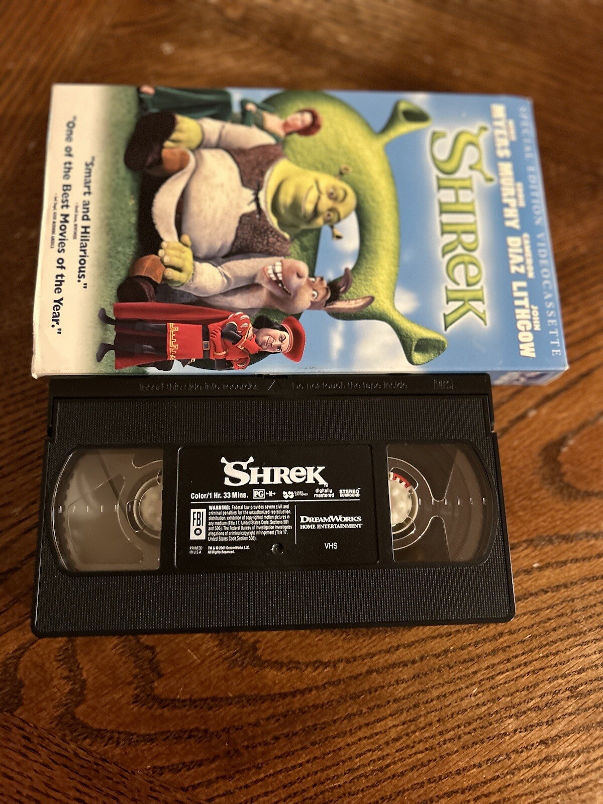 Special Edition Dreamworks Home Entertainment Shrek Movie (VHS, 2001 ...
