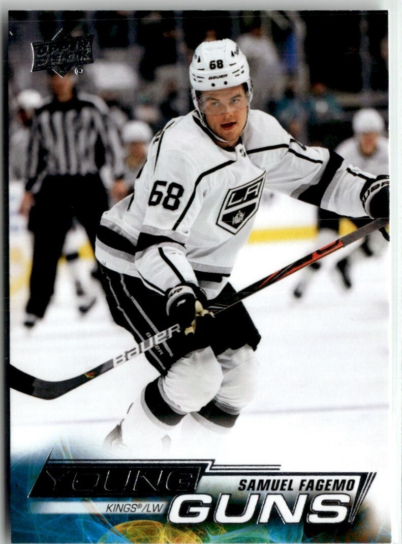 2022-23 UD SERIES 1 SAMUEL FAGEMO YOUNG GUNS ROOKIE RC HOCKEY CARD ...