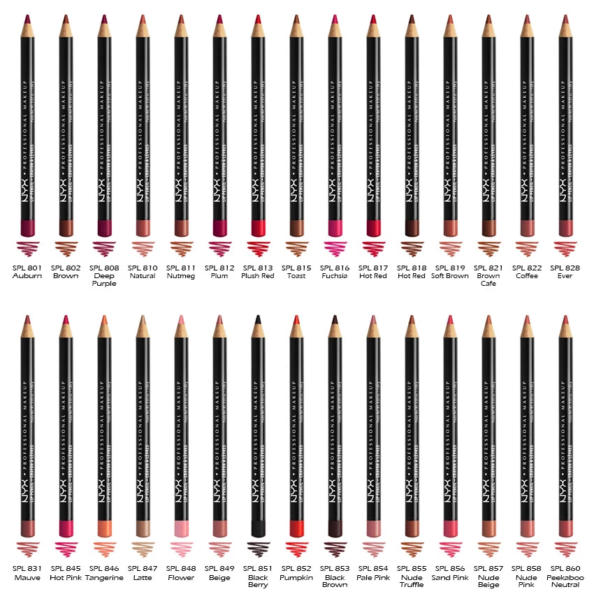 Nyx Lip Liner Swatches