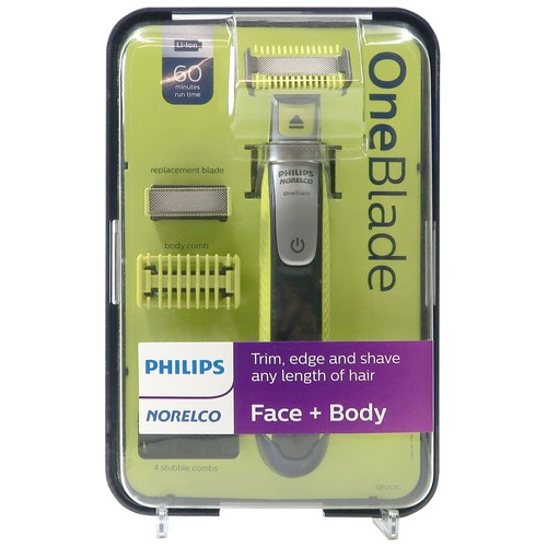 Philips Norelco One Blade Face+Body Hybrid Electric Trimmer ...
