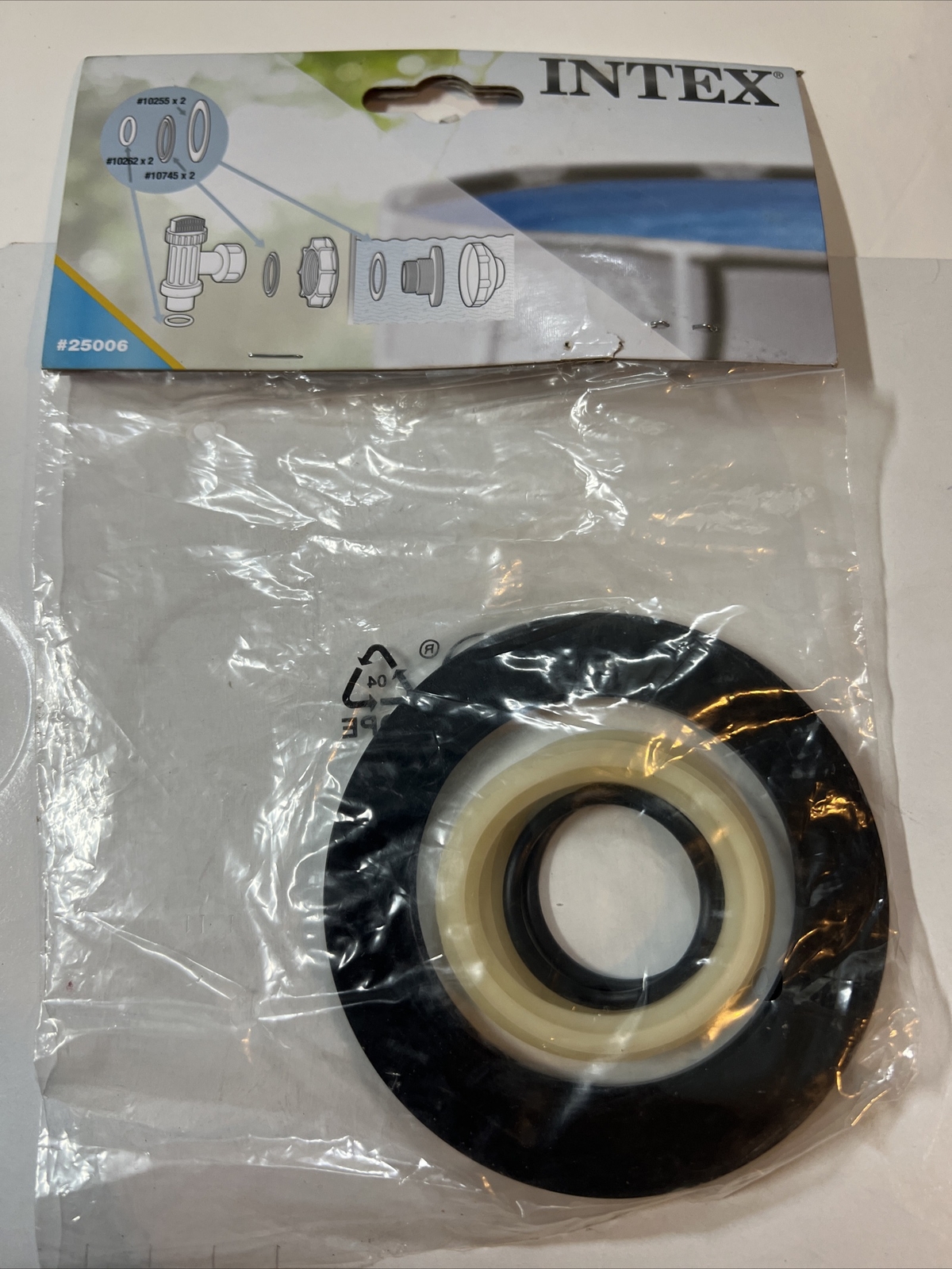 Intex Replacement Rubber Washer & Ring Pack for Large Pool Strainers 2 ...