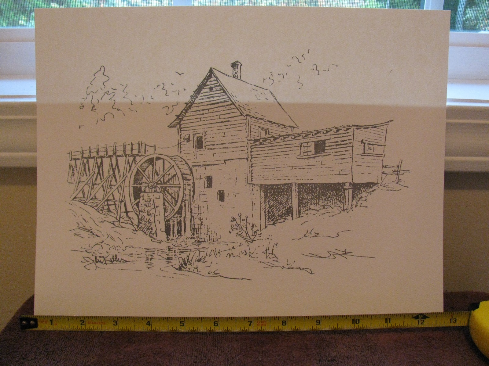 "Hazel Creek Mill" In Georgia Drawing 9 1/2 " by 13 " Reprint | eBay
