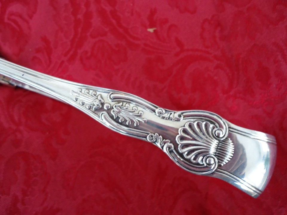 English Sterling Yoke Style Asparagus Serving Tong 1897 London (#139 ...