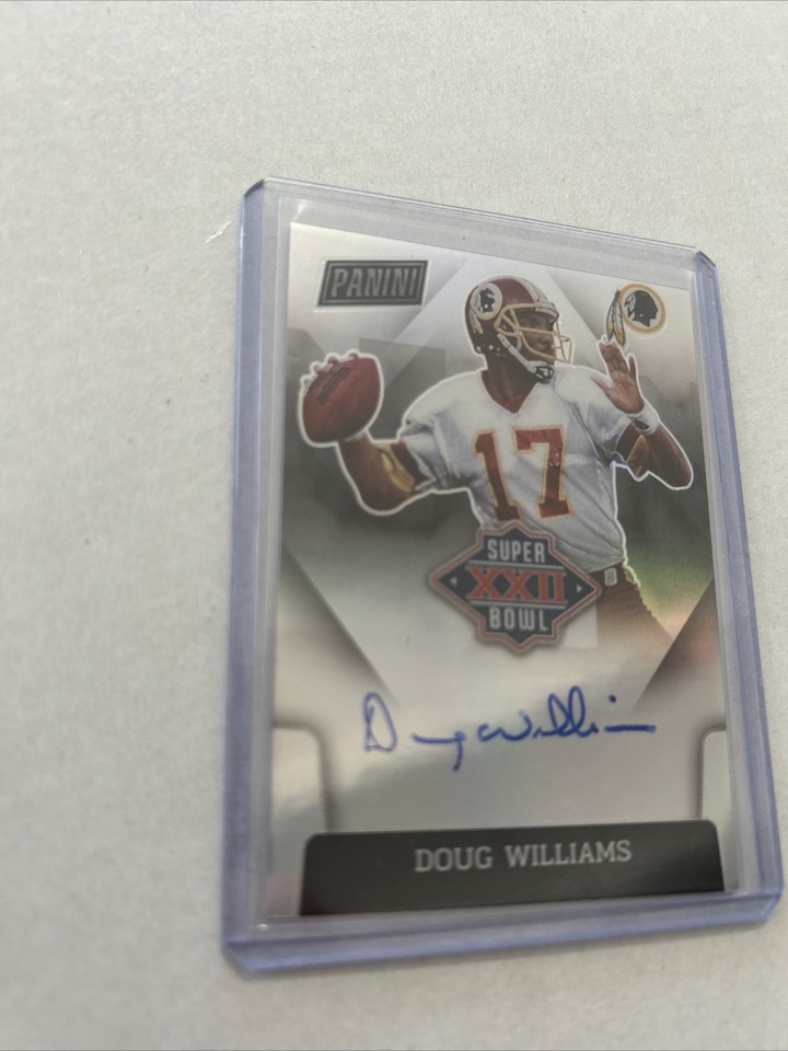 Doug Williams 2022 Panini Super Bowl Double Auto SIGNED BACK Washington ...