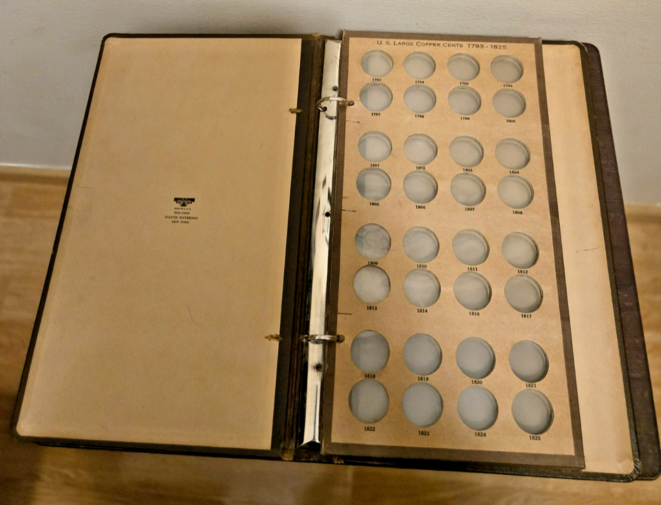 Vintage The National Coin Album - Wayte Raymond "Empty" - U.S Large ...