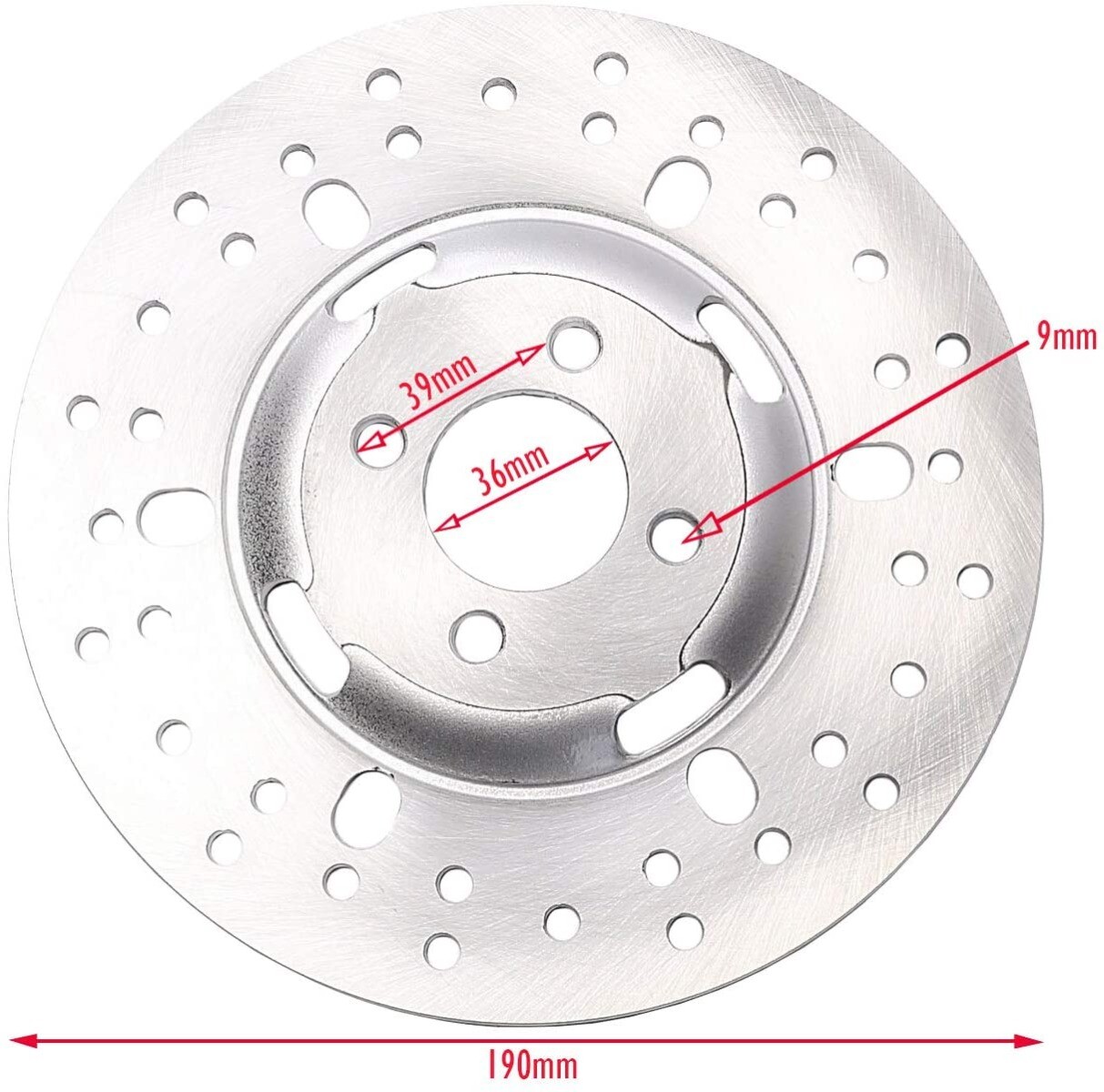 Rear Disc Brake Caliper+ Disc Rotor for ATV Quad Buggy Go Kart Golf ...