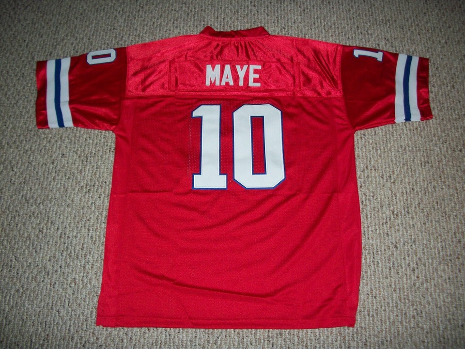 DRAKE MAYE Unsigned Custom New England Sewn Football Jersey Sizes S-3XL ...