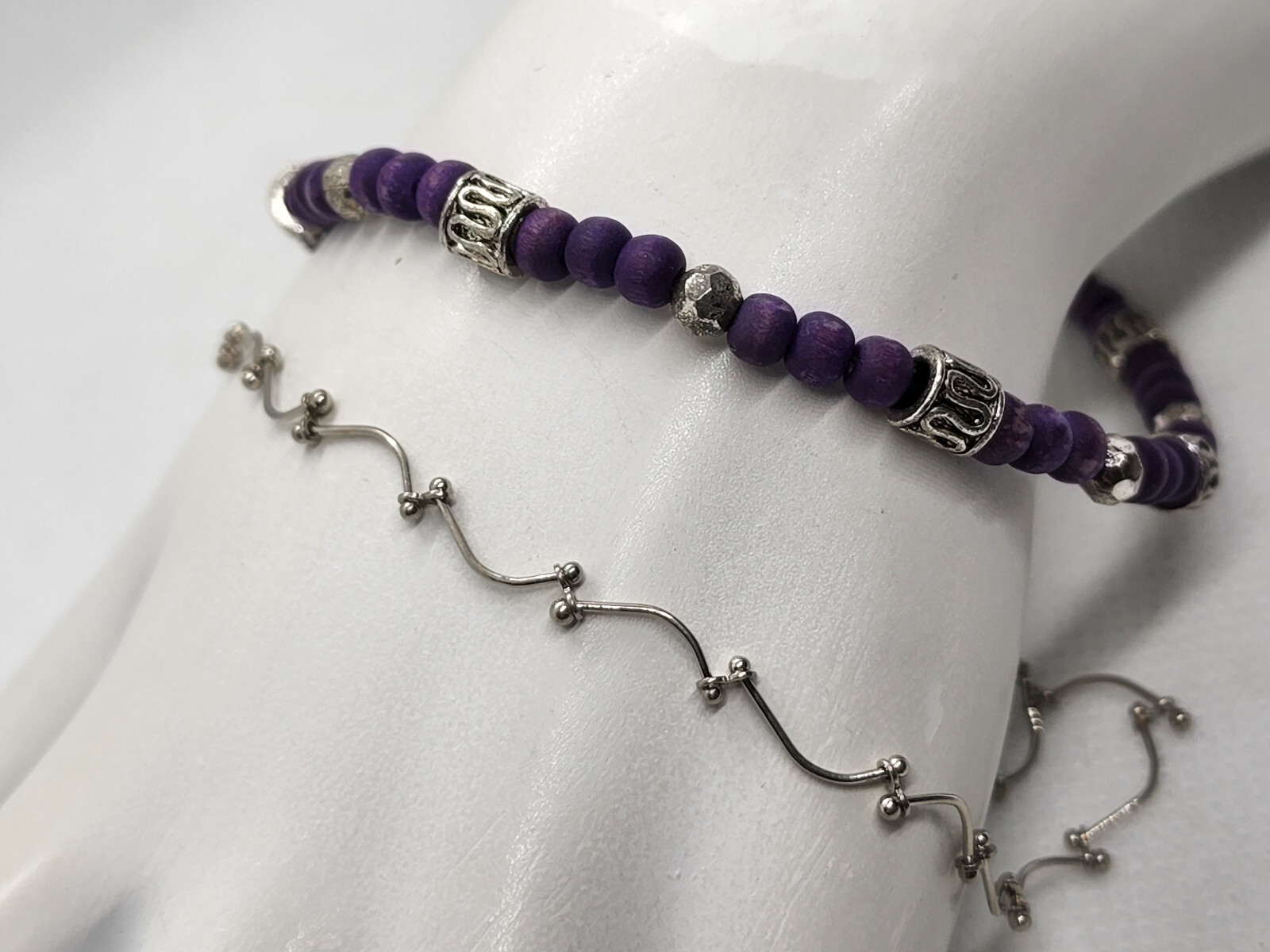 Purple Ankle Chains