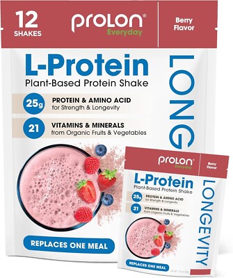 Prolon L-Protein Shake. Plant based Protein Dairy Free 25 Gr Per ...
