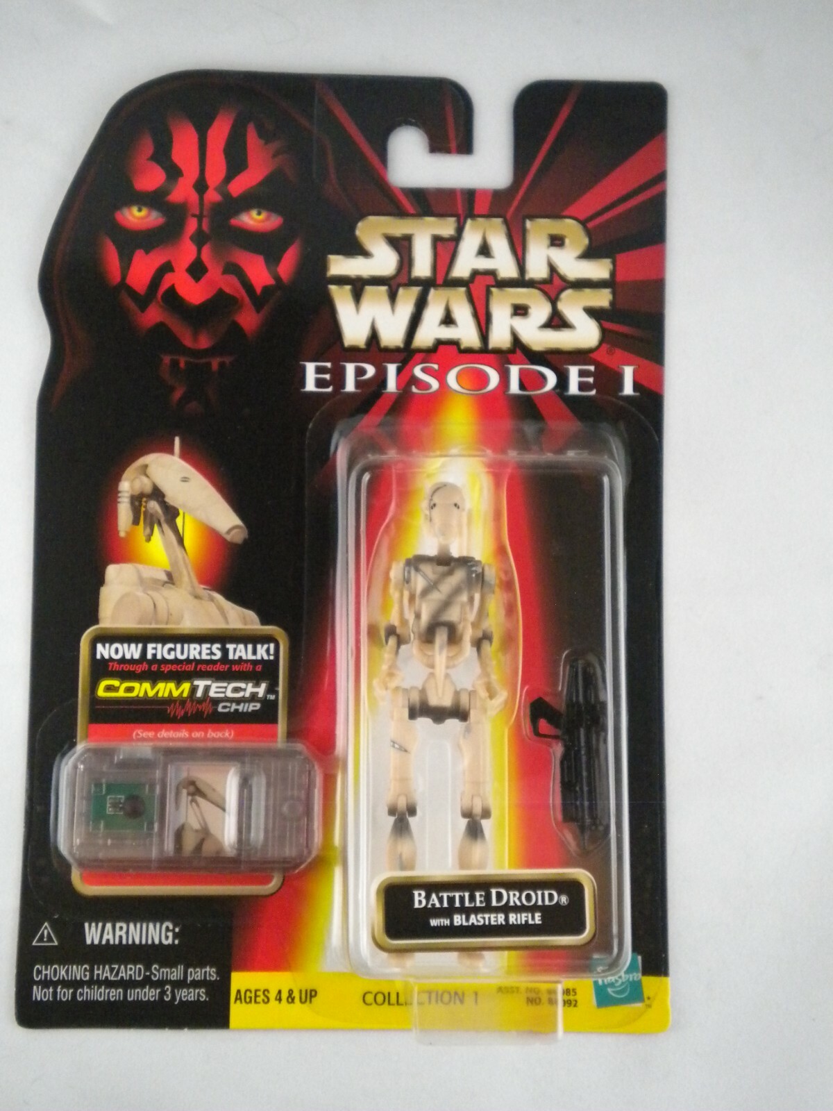 Star Wars Episode 1 Battle Droid Blaster Rifle NIP 1998 Comm Tech ...