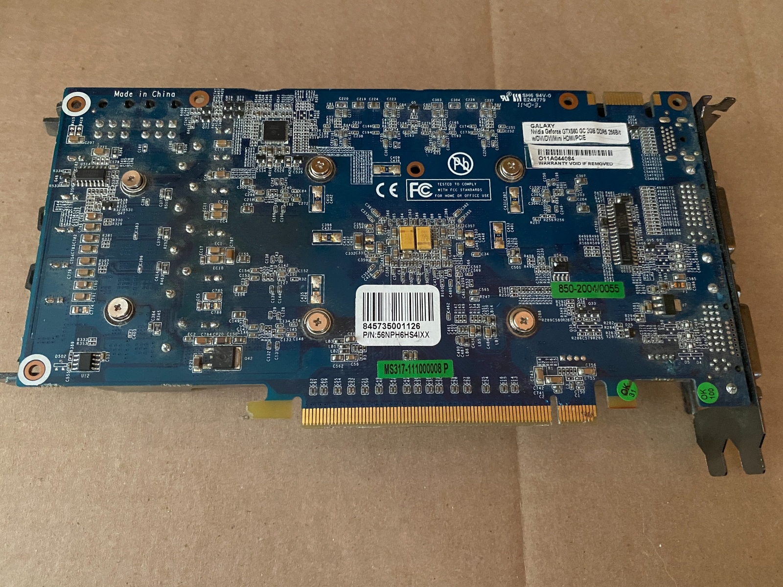 GALAXY NVIDIA GEFORCE GTX 560 GC 2GB DDR5 VIDEO GRAPHICS CARD GPU H3-2(12)