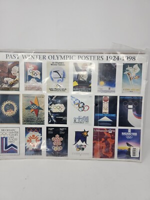 New Complete Set of 18 PAST WINTER OLYMPIC POSTERS 1924-1998 18x13" SET ...