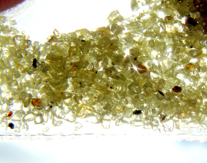 ADMIRE PALLASITE METEORITE OLIVINE JAR Gemstone Peridot Authentic SPACE ...