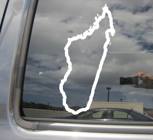 Madagascar Country Outline Car Truck Bumper Window Vinyl Decal Sticker ...